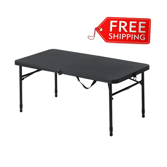MAINSTAYS 40&L X 20"W Plastic Adjustable Height Fold-in-Half Folding ...