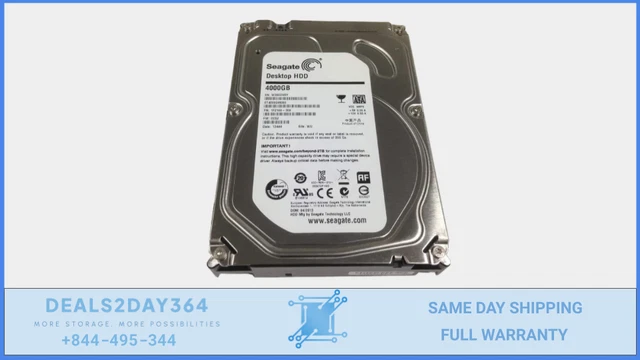 SEAGATE ST4000DM000 4TB SATA 6 Gb/s 64MB 5900 RPM Desktop HDD 3.5 inch ...