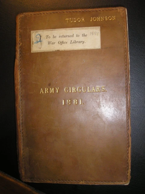 BRITISH ARMY REGULATIONS Circulars Orders 1881 Military History ...