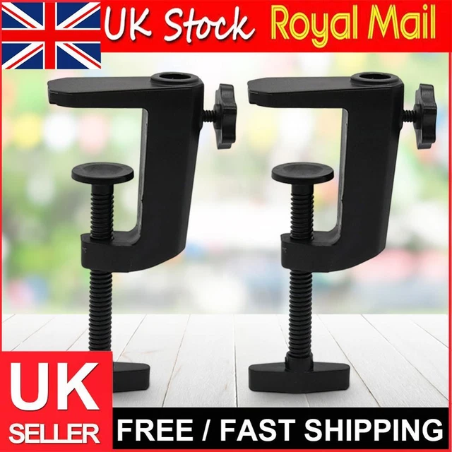LIGHT POLE TABLE Fixing Clamp Plastic Lamp Holder Clip Outdoor Camping ...