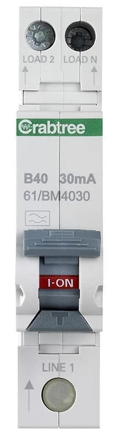 CRABTREE - 40A 30mA RCBO single module B Curve $81.95 - PicClick CA
