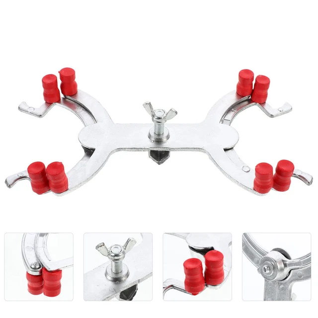 TITRATION CLAMP ALUMINUM Buret Clip Experiment Bracket Butterfly £12.35 ...