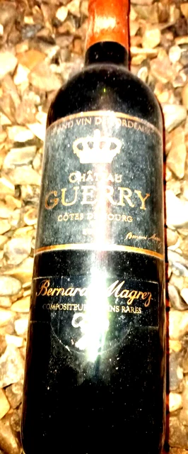 SUPERBE BOUTEILLE DE C^tes de Bourg du Chateau Guerry Bernard Magrez ...