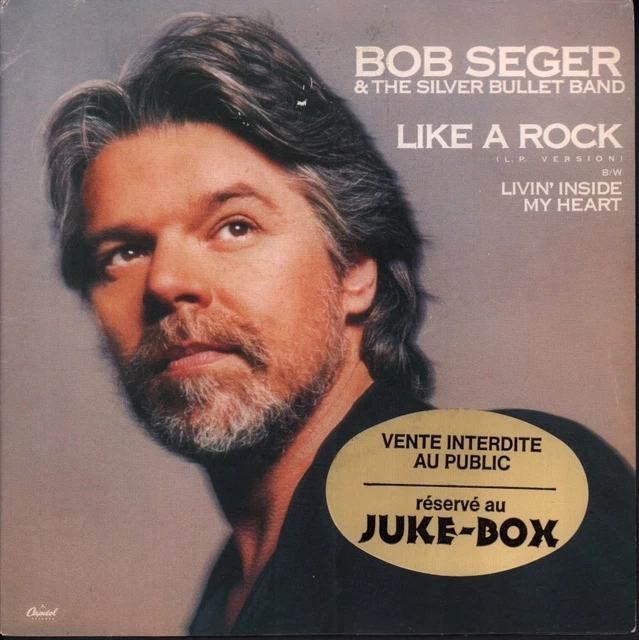 BOB SEGER AND the Silver Bullet Band Like A Rock 7" vinyl France ...