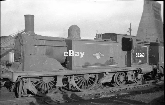 RAILWAY STEAM NEGATIVE Caledonian 439 Class 55263 Eastfield 65A 1963 ...