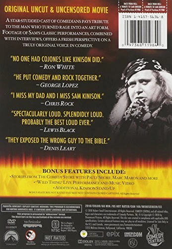 BACK FROM HELL: A Tribute To Sam Kinison [Region 1] - DVD - Free ...