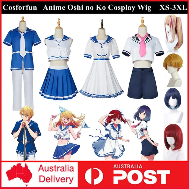 Oshi No Ko Hoshino Rubii Hoshino Akuamarin Costume Cosplay Wig Anime Party Dress Eur 4164