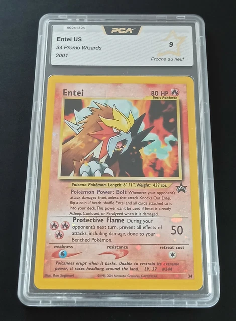 CARTE POKÉMON ENTEI 34 Promo Wizards 2001 - US - PCA 9 EUR 65,90 ...
