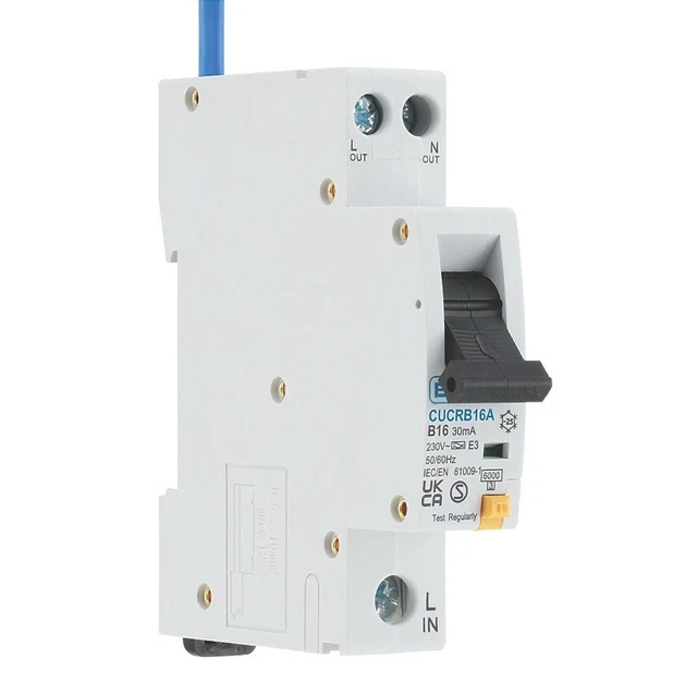 BRITISH GENERAL FORTRESS 16A 30mA Type A SP & N B Curve Compact RCBO £5.43 - PicClick UK