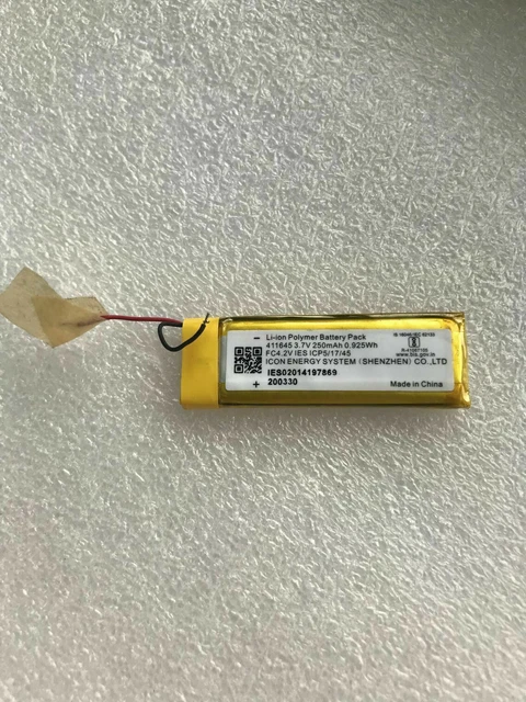 GENUINE 411645 LI-ION Battery Pack 250mAh 3.7V OEM Batteria ICP5/17/45 ...