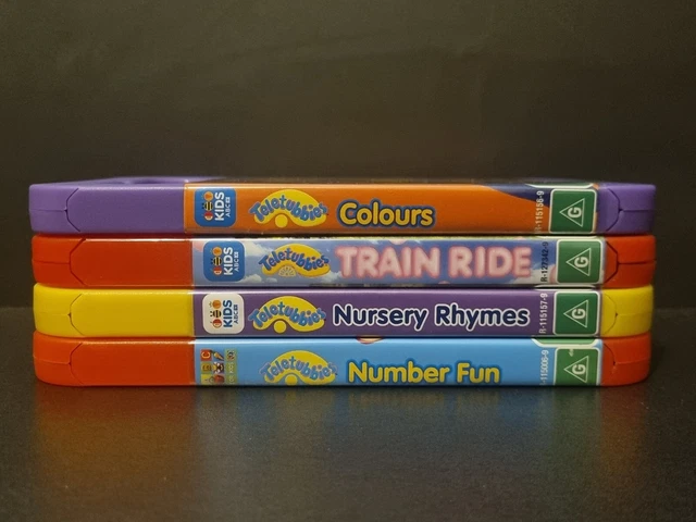TELETUBBIES X4 DVD Bundle Train Ride Number Fun Nursery Rhymes Region 4 ...