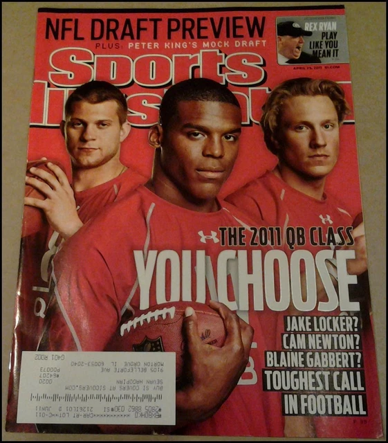 25/04/2011 SPORTS ILLUSTRATED Cam Newton Blaine Gabbert Jake Locker NFL ...
