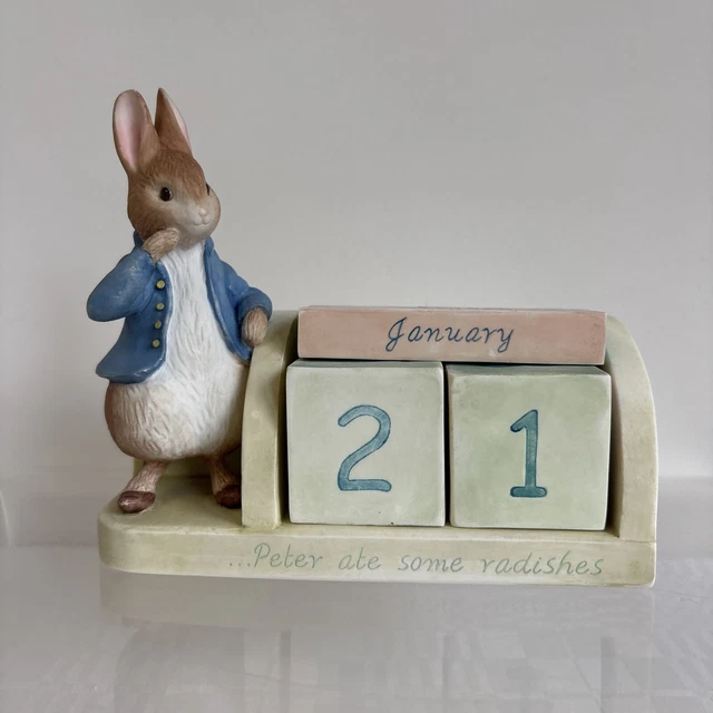 PETER RABBIT DATE Calendar - Perpetual Ceramic - See Description £9.95 ...