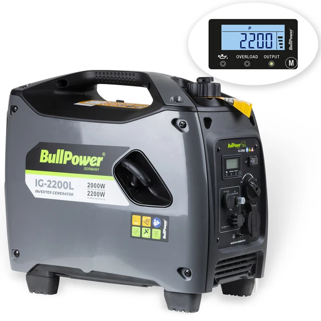 BULLPOWER 2200W INVERTER Generator Stromerzeuger Stromgenerator 230V ...