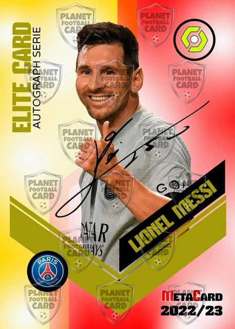 LIONEL MESSI, PARIS Saint Germain. Elite Card. 2022/2023. Custom Card ...