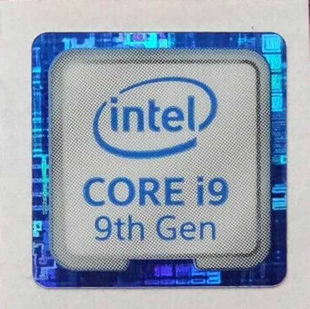 GENUINE INTEL CORE i9 Inside Case Badge Sticker Laptop or PC £3.79 ...