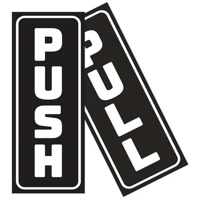 SLIDING DOOR LOGO Sticker Pvc Office Stickers for Reusable Premium £6. ...