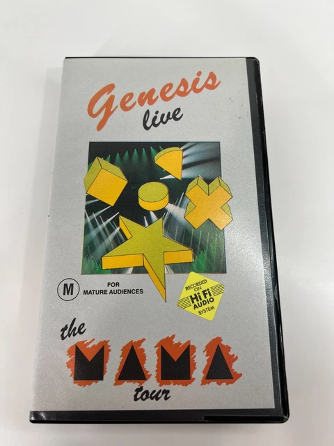 GENESIS LIVE THE Mama Tour Music VHS tape Virgin Video 1985 Hi-fi audio ...