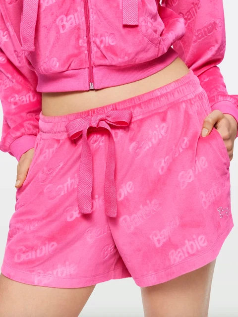 PETER ALEXANDER BARBIE Pink Velour Shorts Pj Bnwt Size S - L $54.90 ...