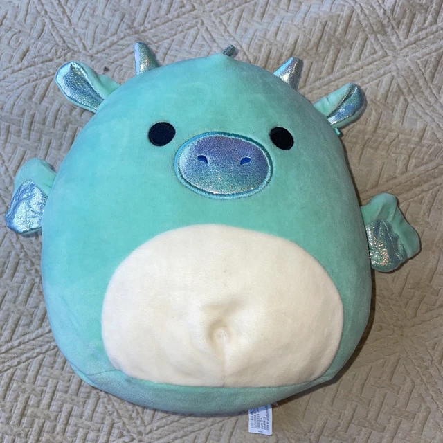 SQUISHMALLOWS OFFICIAL KELLYTOY Miles The Green Dragon Squishy Stuffed ...