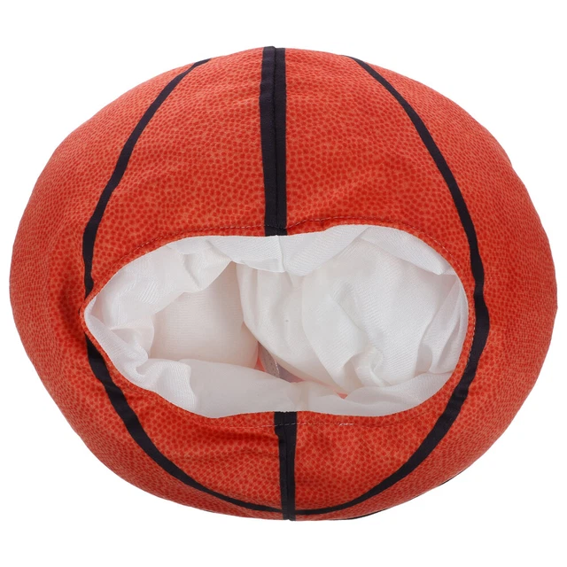 PARTY COSPLAY HAT Plush Basketball Shaped Headgear Novelty Headwear ...