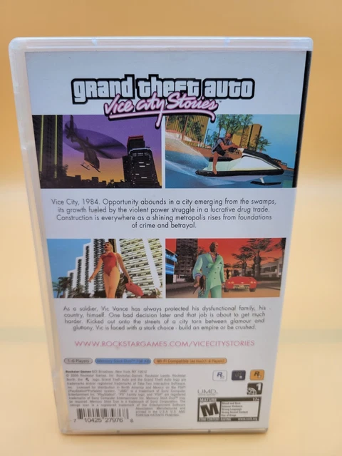 GRAND THEFT AUTO: Vice City Stories (Sony PSP, 2006) CIB Black Label ...