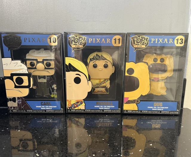 DISNEY PIXAR UP Funko Pop Pins Badge Set Carl - Russell - Dug - Brand ...