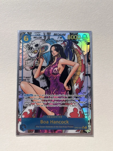 ONE PIECE CARD Boa Hancock OP07-051 Comic Parallel Manga Alt Art ...