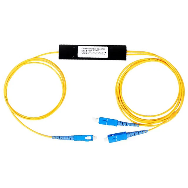 2M FTTH SC UPC 1X2 PLC Singlemode Fiber Optical Splitter FBT Optical ...
