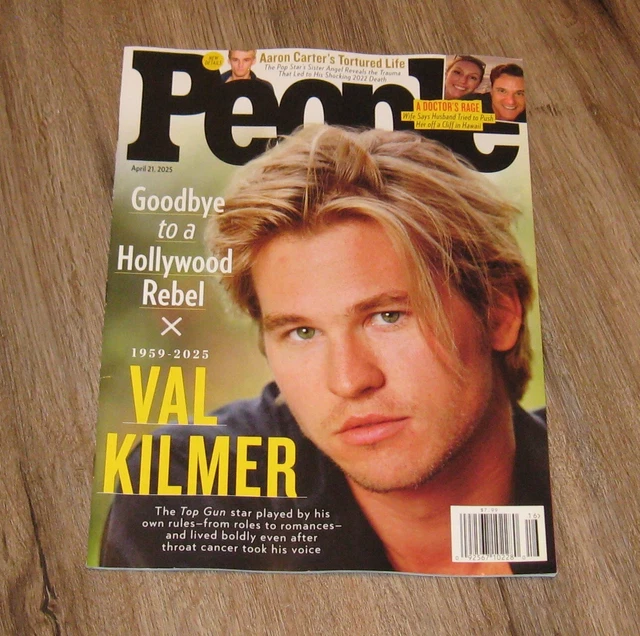 PEOPLE 2025 MAGAZINE VAL KILMER Anjelica Huston AARON CARTER Brandon ...