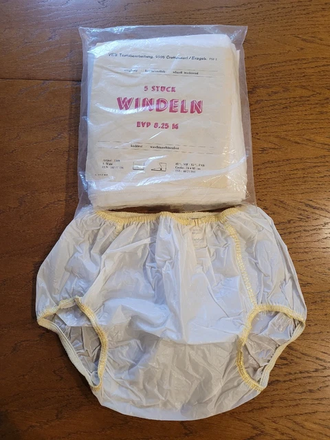 WINDELHOSE , Gummihose , DDR Windeln , PVC Hose , Stoff Windeln EUR 59 ...