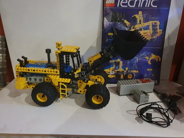 LEGO TECHNIC PNEUMATIC CHARGEUSE SUR PNEUS GIGANT 8459 avec AIR TANK et ...