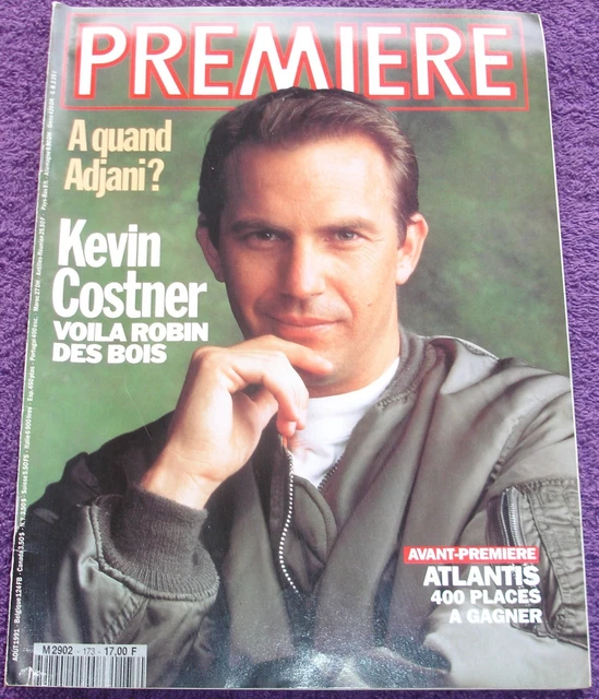 CINÉMA: PREMIÈRE N° 173, Kevin Costner, Adjani, Lio, Quincy Jones ...