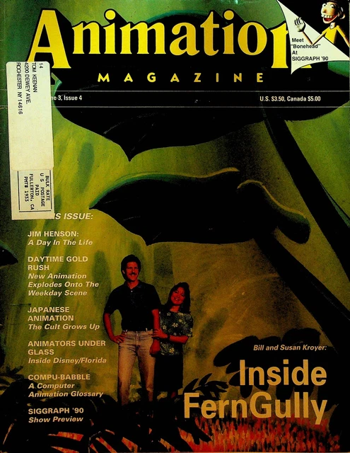 ANIMATION MAGAZINE SUMMER 1990 Jim Henson Bugs Bunny FernGully Keith ...