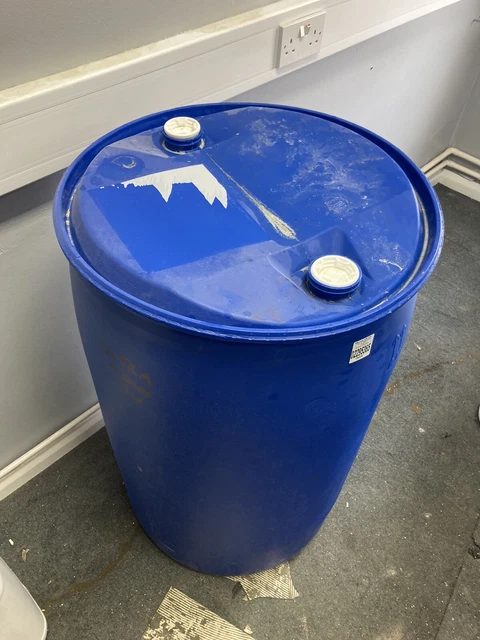 200 LITRE PLASTIC drum barrel ideal for Water Butt Rain Storage Raft ...