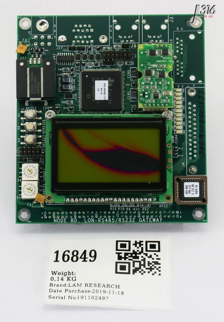 16849 LAM RESEARCH Pcb Nodo Bd Lon-Rs485/Rs232 Gateway 810-802799-113 ...