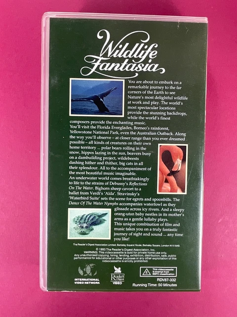 WILDLIFE FANTASIAS VHS £4.50 - PicClick UK