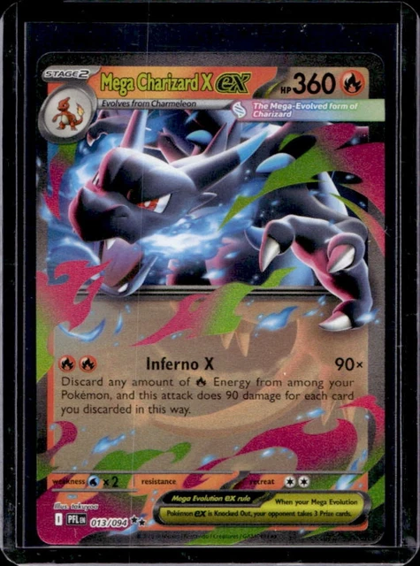 2025 POKEMON PHANTASMAL Flames PFL EN Mega Charizard X ex Double Rare ...