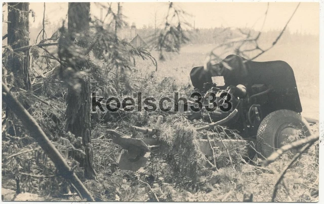 FOTO VERLASSENE RUSSISCHE Panzerjäger Stellung an der Ostfront 1941 ...