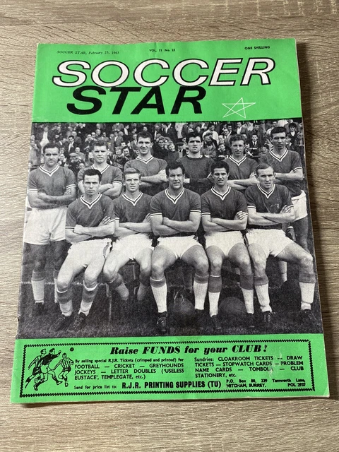 VINTAGE SOCCER STAR Magazine February 23 1963- Cardiff City Team Photo ...