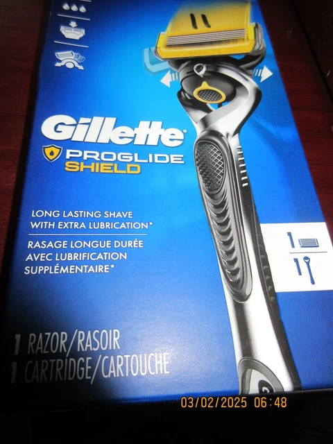 GILLETTE PROGLIDE SHIELD Men 5-Blade Razor (1 Handle & 1 Cartridges) $8 ...