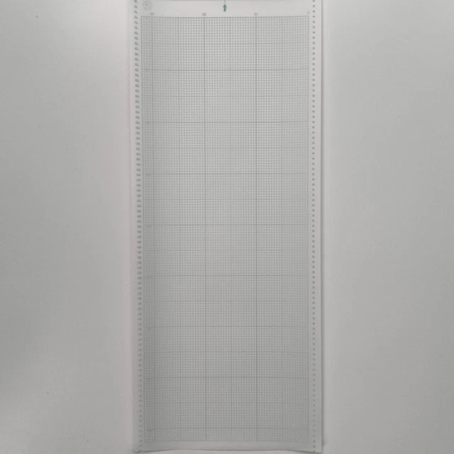 SILVER REED KR-10 Electronic Knit Contour BLANK PATTERN PAPER 1/2 Scale ...