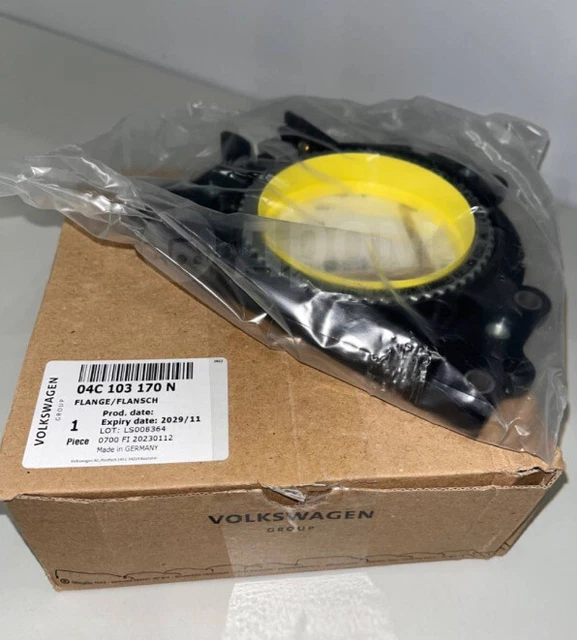 VW GOLF VARIANT CG Mk8 Motor Kurbelgehäuse Dichtflansche 04C103170N NEU ...