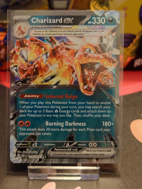 POKÉMON TCG CHARIZARD ex SV03: Obsidian Flames 125/197 Holo Double Rare ...