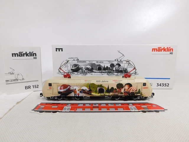 DQ44-3 # MÄRKLIN Mhi H0 AC 34352 E-Lok Musée DB Nem Kk Kkk Delta ...