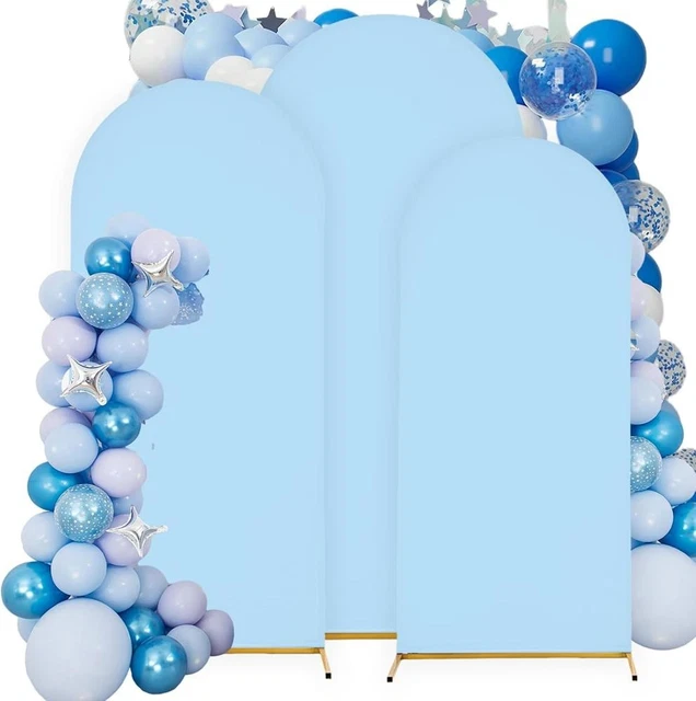 ARCH BACKDROP COVER Set of 3 (4FT, 5FT, 6FT) Wedding Arch Cover Spandex ...