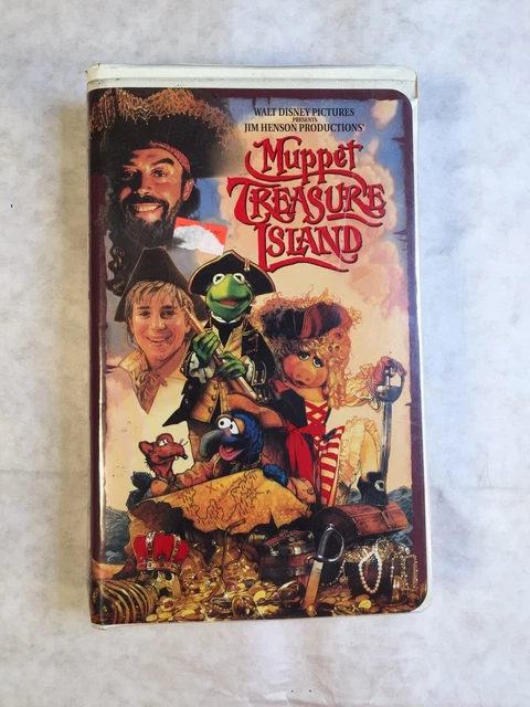 MUPPET TREASURE ISLAND Clamshell VHS Tape Walt Disney Jim Henson Video ...