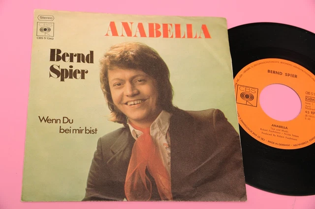 & BERND SPIER 7"" Anabella Orig Germany 1973 NM Tooopppp " EUR 25,61 ...