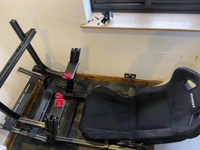NEXT LEVEL RACING F-GT Elite Aluminium Simulator Cockpit Front & Side ...