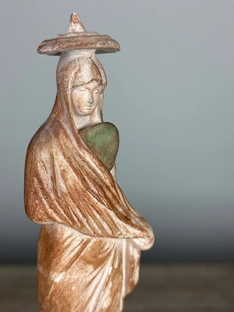 RAVISSANTE STATUETTE, ANCIENNE, Tanagra antique, Musée, Portrait Muse ...